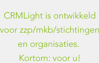 CRM Light! Zo eenvoudig is online klantbeheer!